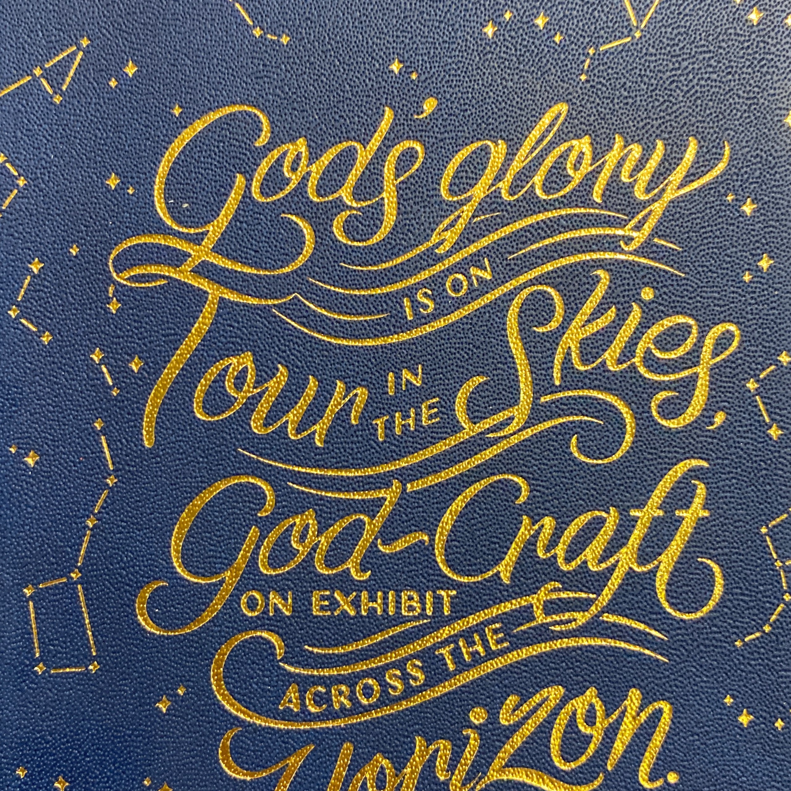 THE MESSAGE COMPACT GODS GLORY | Journey Canvas Company